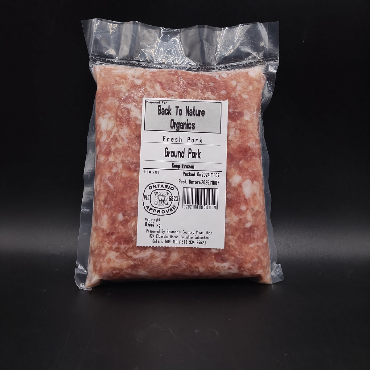 Ground Pork, Organic, Forest-Finished (454g) – Graze & Gather